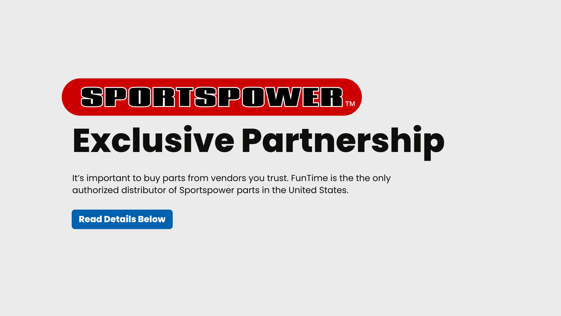 Sportspower Exclusive Partnership – Funtime Products